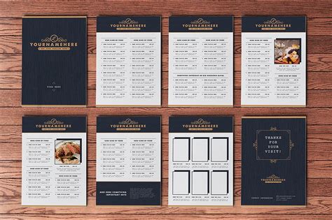 Classy Food Menu 3 On Yellow Images Creative Store