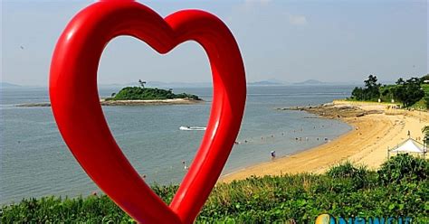 외달도 사랑의 하트 조형물