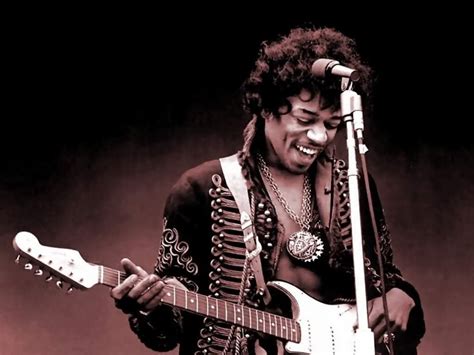 Jimi Hendrix Smiling On Stage Politusic