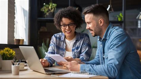 Workers Comparing Results Documents Premium Ai Generated Image