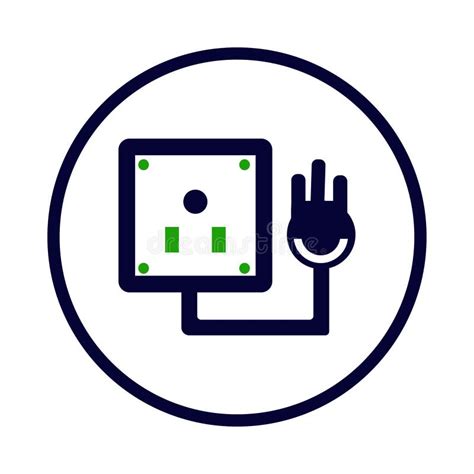 Power Socket Electric Plug Electric Socket Power Socket Icon Stock