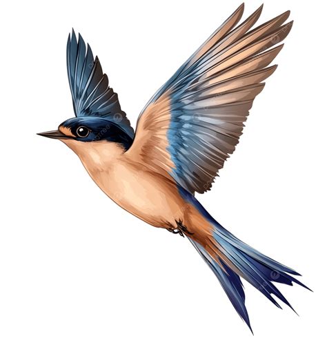 자연 테마를 위한 현실적인 비행 새 디자인 비행 파랑새 그림 현실적인 새 작품 자연에서 영감을 받은 새 디자인 Png 일러스트 및 이미지 에 대한 무료 다운로드