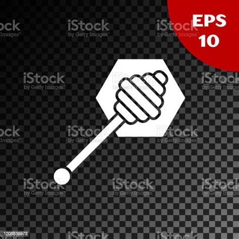 투명 한 어두운 배경에 격리 된 흰색 꿀 디퍼 스틱 아이콘입니다 꿀 국자 벡터 일러스트레이션 0명에 대한 스톡 벡터 아트 및 기타 이미지 Istock