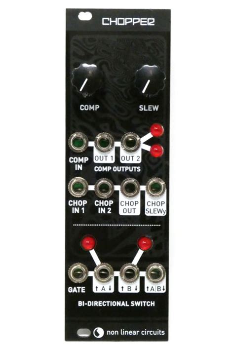 Chopper Panel Black MagPie Modular Modular Addict Synth DIY