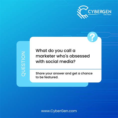 What Do You Call A Marketer Whos Totally Hooked On Social Media Cybergen Posted On The Topic