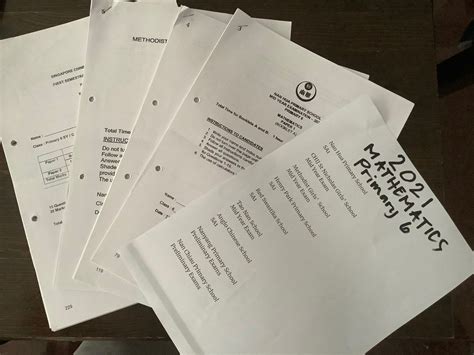 P6 Mathematics 2021 Past Papers For Psle Practice Hobbies And Toys Books And Magazines Assessment