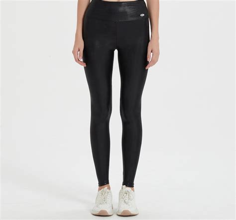 Linda Metallic Spandex Leggings Shiny Fashion Lale Look