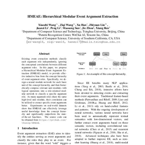 Hmeae Hierarchical Modular Event Argument Extraction Acl Anthology