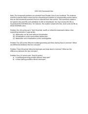 CSCI HW Docx CSCI Homework One Note The Homework Problems Are Selected From