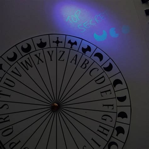 Celestial Moon Phases Cipher Wheel Spy Birthday Party Favors Escape Room Favors Secret Agent