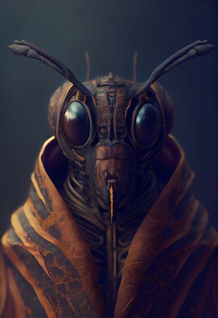 Premium Photo Illustration Portrait Of Insect Generative Ai
