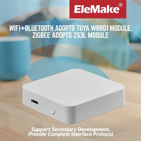 Elemake Smart Zigbee Hub Tuya Bluetooth Gateway Smart Home Devices