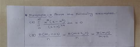 example 3 prove the following examples i ∫0∞ 1 x 24x8 1−x6 dx 0