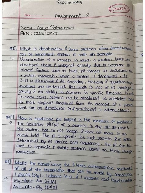 Biochemistry Assignment 2 Pdf