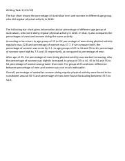 Analysis Of Australian Physical Activity Trends And Impact Of Course Hero