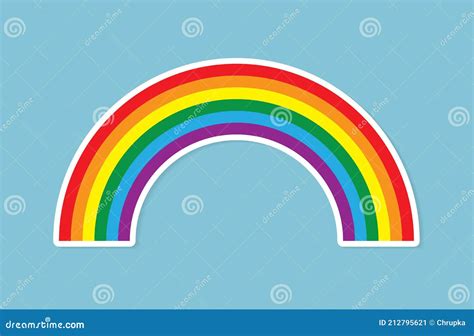 Rainbow Color Brush Stroke Icon Stock Vector Illustration Of Icon