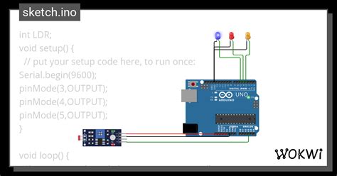 Ldr Wokwi Esp32 Stm32 Arduino Simulator