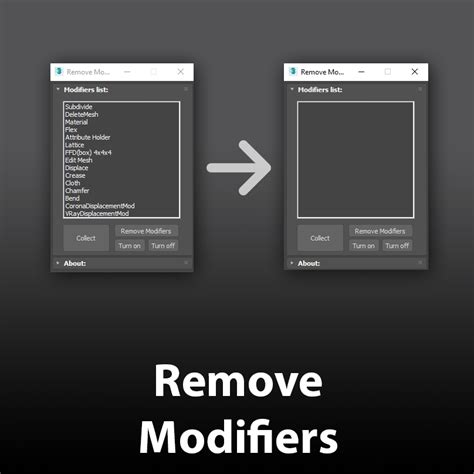 Remove Modifiers • Archviztools