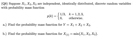 Solved Q8 Suppose X1x2x3 Are Independent Identically