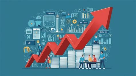 Premium Photo Illustration With Statistics Elements Growing