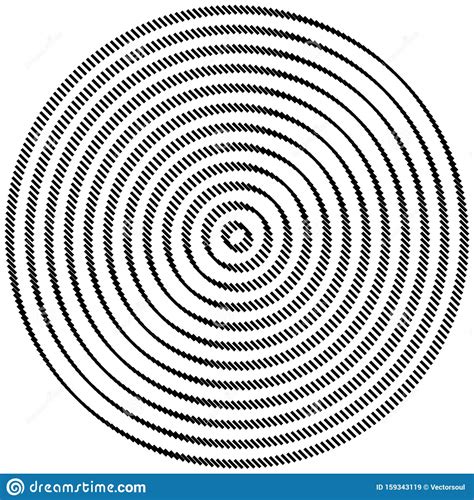 Geometric Circle Of Squares Rectangles Angular Spiralvortex Abstract