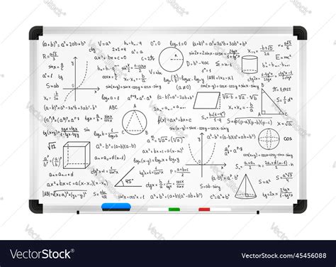 Mathematics Theory And Mathematical Formula Vector Image