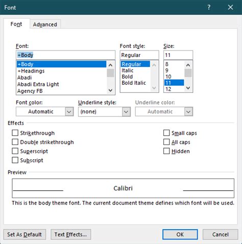 How To Set Your Own Default Font In Microsoft Word Lifehacker How To Set Your Own Default Font In Microsoft Word Lifehacker