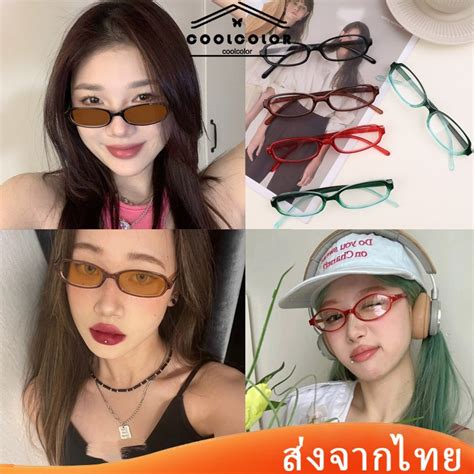 Oval Glasses Vintage Style Y2k Small Millennium Role Playing Girl Party