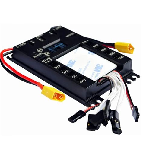 Rccskj 4106 Mini Power Dp Pro Mini Servo Section Board 9 Channels Power Box Built 20a Bec And