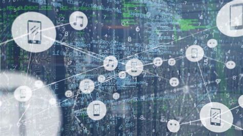 Animation Of Network Of Connections With Icons Over Data Processing Stock Video Video Of