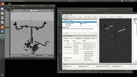 Dual Arm Robot Simulation With Gazebo And Moveit Rviz Youtube