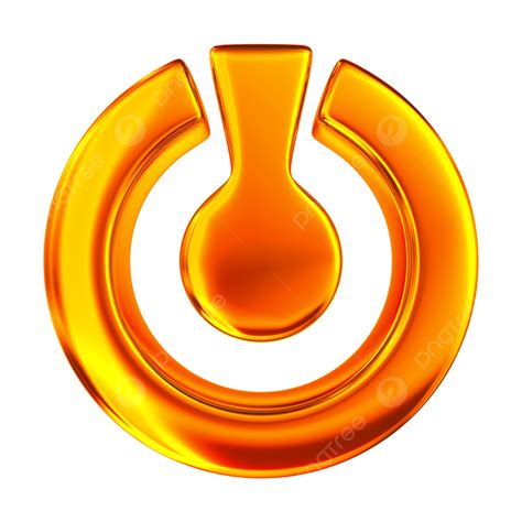 3d Isolated Image Of Power Symbol On A Sign Ring Power Png
