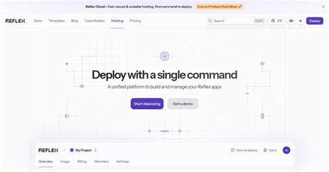 Reflex Pure Python Web App Hosting