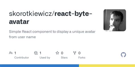 Github Skorotkiewiczreact Byte Avatar Simple React Component To Display A Unique Avatar From