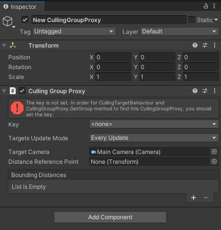 Vision CullingGroup API For Everyone Vision