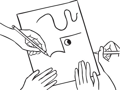 Creative Partner Activity Sparks Artistry Collaborative Drawing