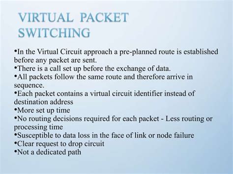 Switching Techniques In Data Communication And Networking Pptx