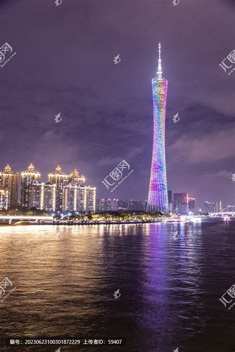 广州小蛮腰电视塔夜景图片素材下载 建筑摄影素材下的都市风光图片素材 汇图网