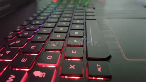 RGB Gaming Keyboard Stock Photo Image Of Black Screenshot