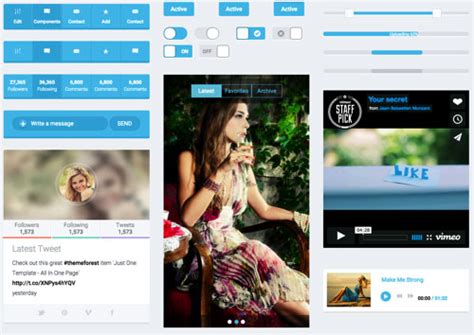 轻松建站神器！15个超精致的bootstrap网站模板下载 优设网 学ai设计上优设