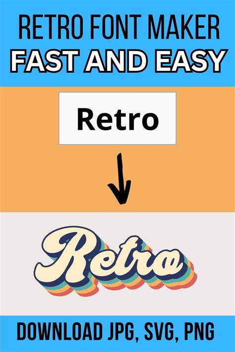 Retro Font Generator Free Editable Retro Text Effects