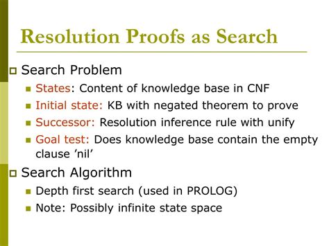 Ppt Resolution Theorem Prover In First Order Logic Powerpoint Presentation Id6975111