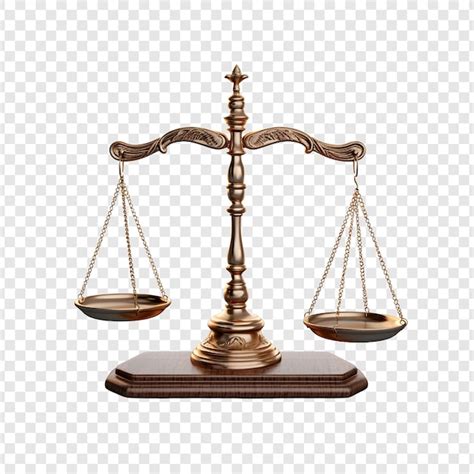 투명 한 배경에 고립 된 균형 규모 무료 Psd 파일
