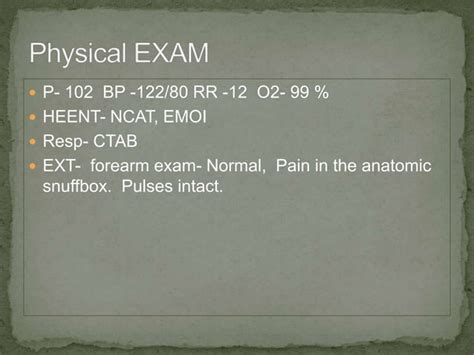 Scaphoid Fracture Power Point Ppt