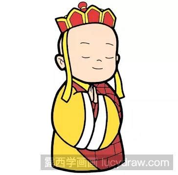 唐僧怎么画简笔画 露西学画画