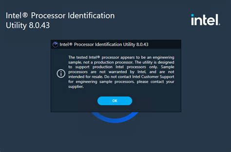 Intel® Processor Identification Utility Engineering Sample
