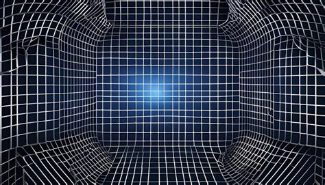 Abstract Navy Blue Digital Grid Technology Background Premium Ai Generated Image