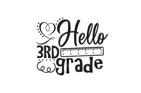 Premium Vector A Poster For The Third Grade