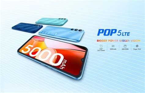 Tecno Pop Lte Ponsel Jutaan Dengan Baterai Mah Dan Sensor Sidik Jari Yangcanggih Com