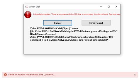 Piweb Unhandled Exception Error Zeiss Piweb Zeiss Qualityforum